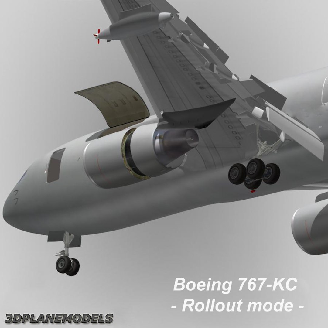 Kc-767 Tanker Transport Aircraft 3d Model