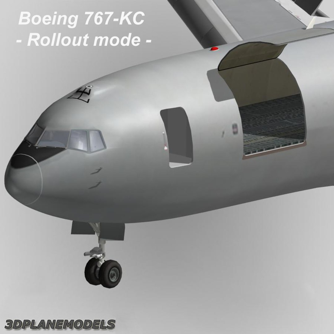 Kc-767 Tanker Transport Aircraft 3d Model