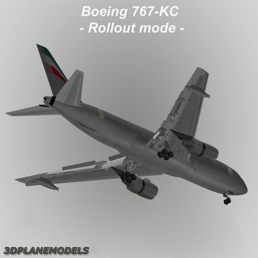Kc-767 Tanker Transport Aircraft 3d Model