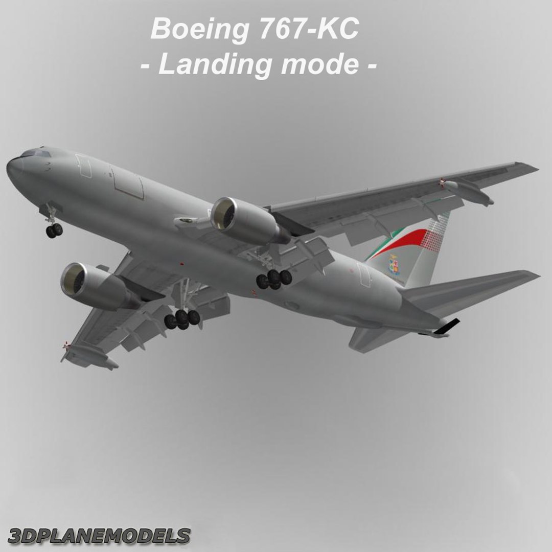 Kc-767 Tanker Transport Aircraft 3d Model
