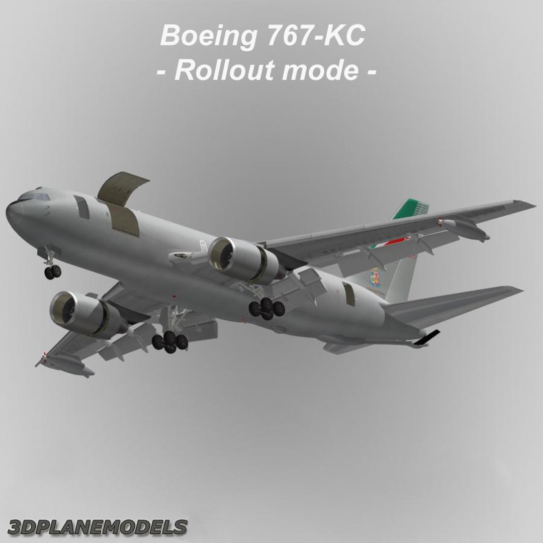 Kc-767 Tanker Transport Aircraft 3d Model