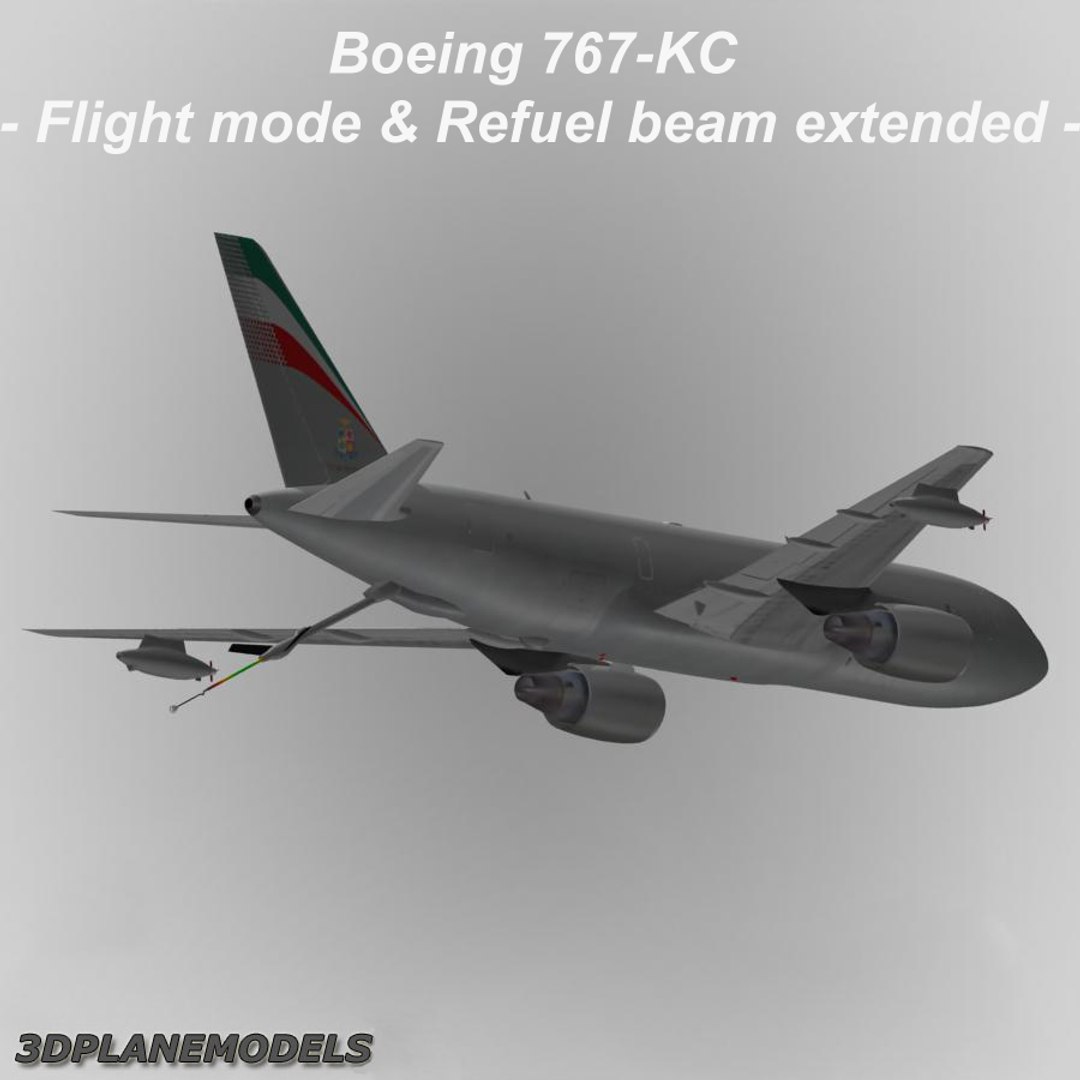 Kc-767 Tanker Transport Aircraft 3d Model