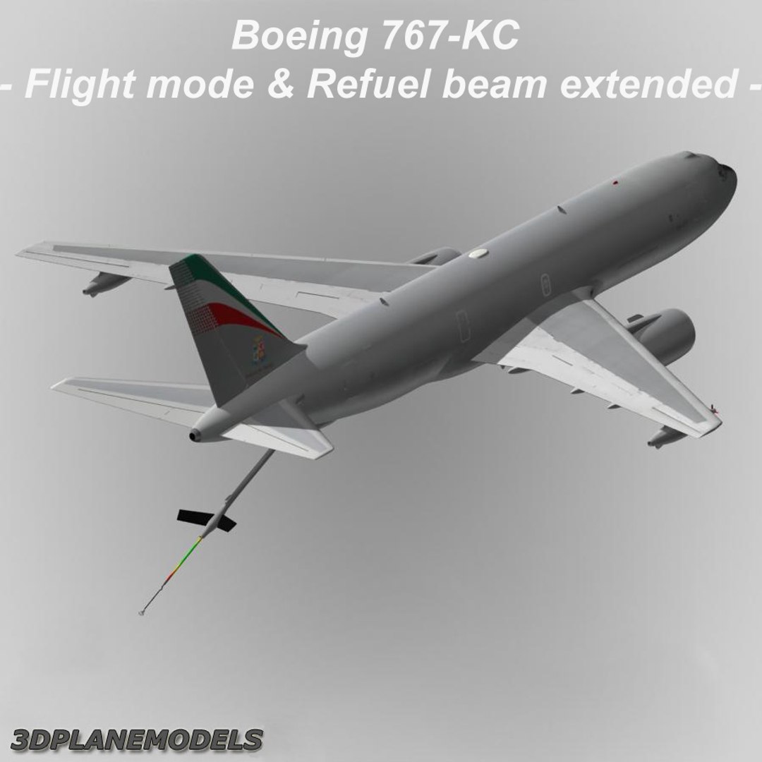 Kc-767 Tanker Transport Aircraft 3d Model
