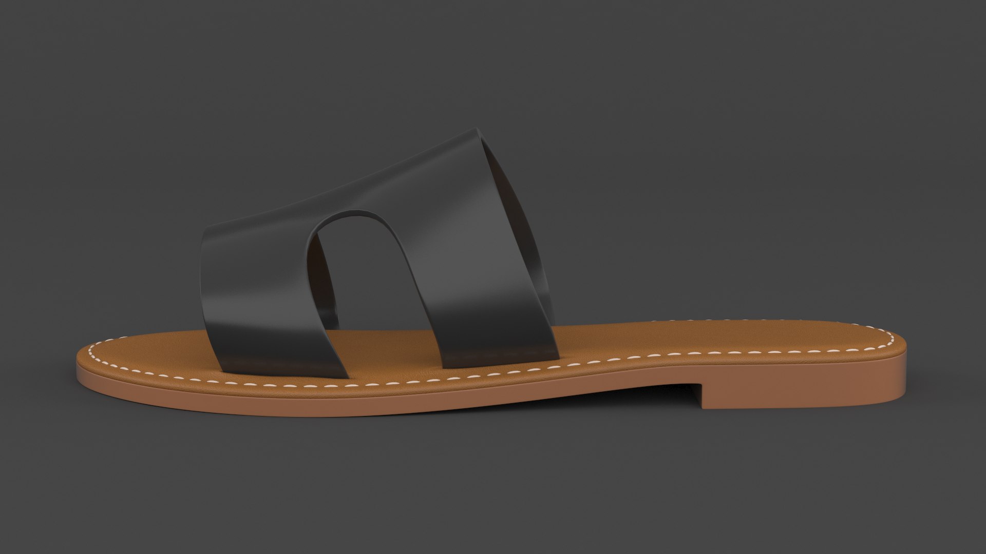 3D Model Slide Sandal - TurboSquid 2100638