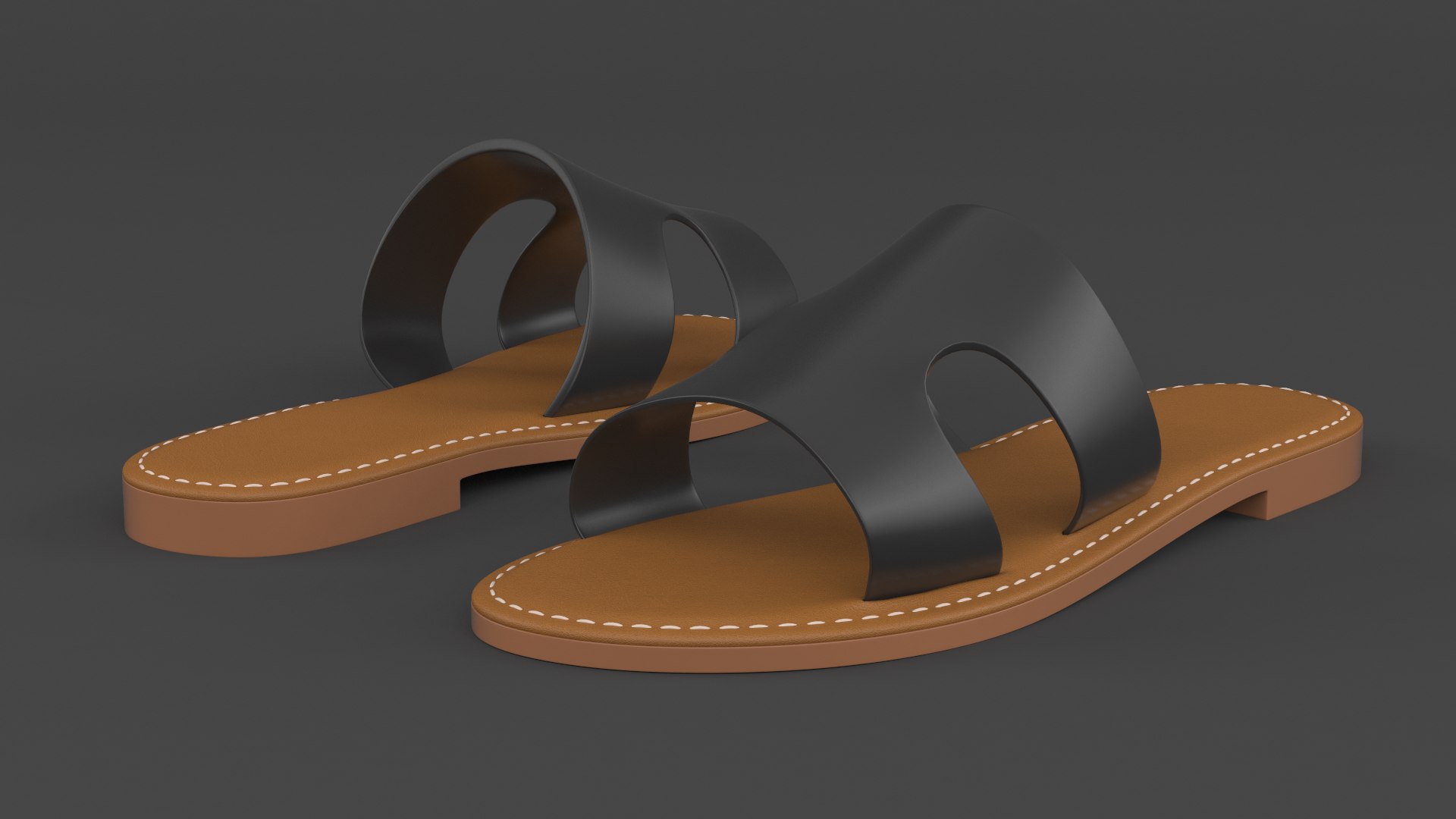 3D Model Slide Sandal - TurboSquid 2100638