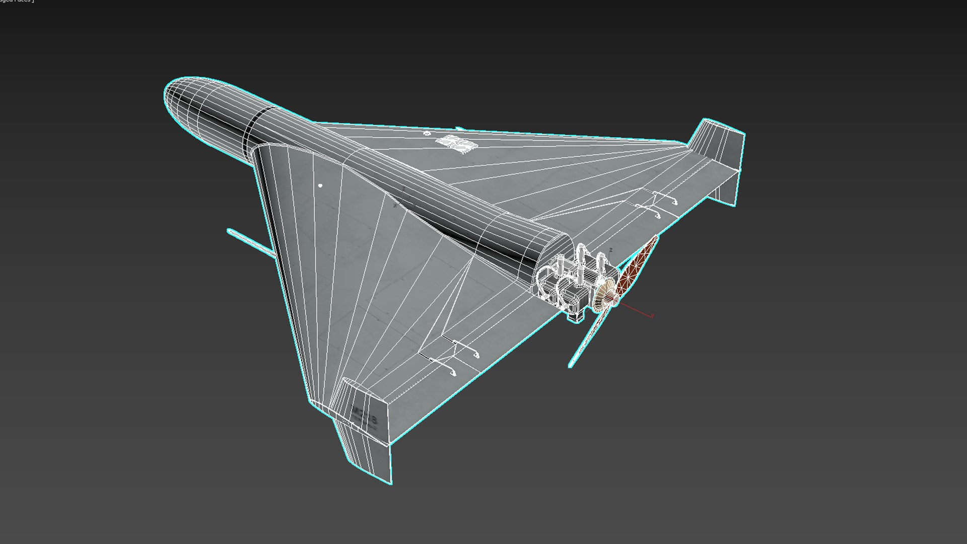Shahed-136 Kamikaze Drone Geranium 2 3D - TurboSquid 2183643
