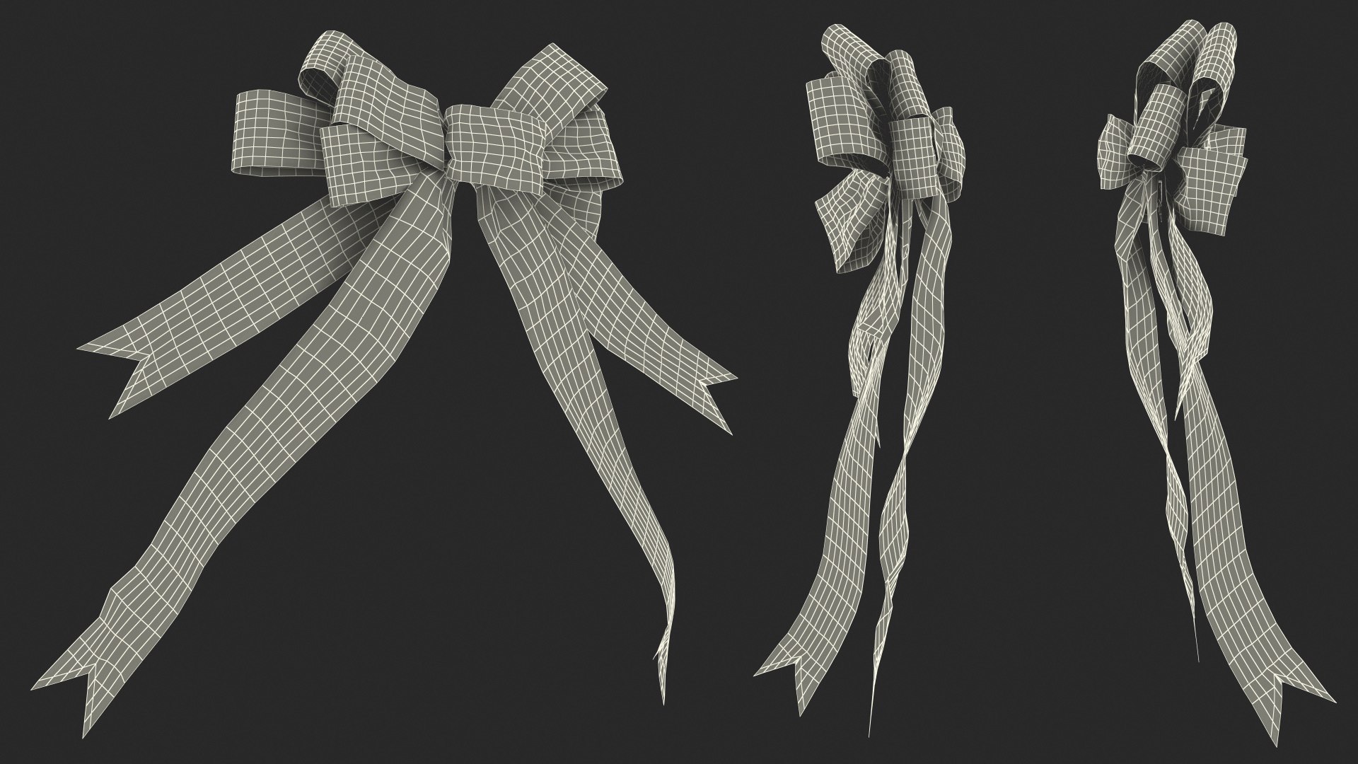 Big Red Bow 3D Model - TurboSquid 1827484