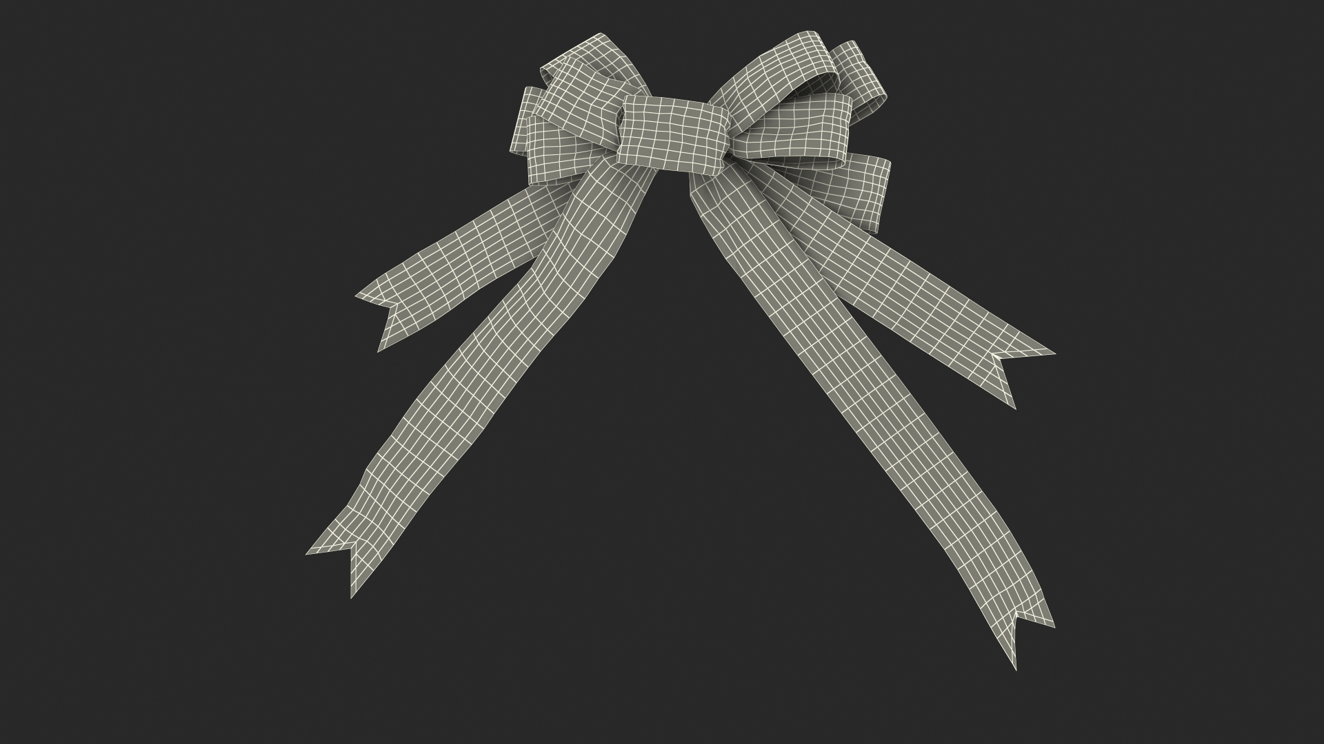 Big Red Bow 3D Model - TurboSquid 1827484