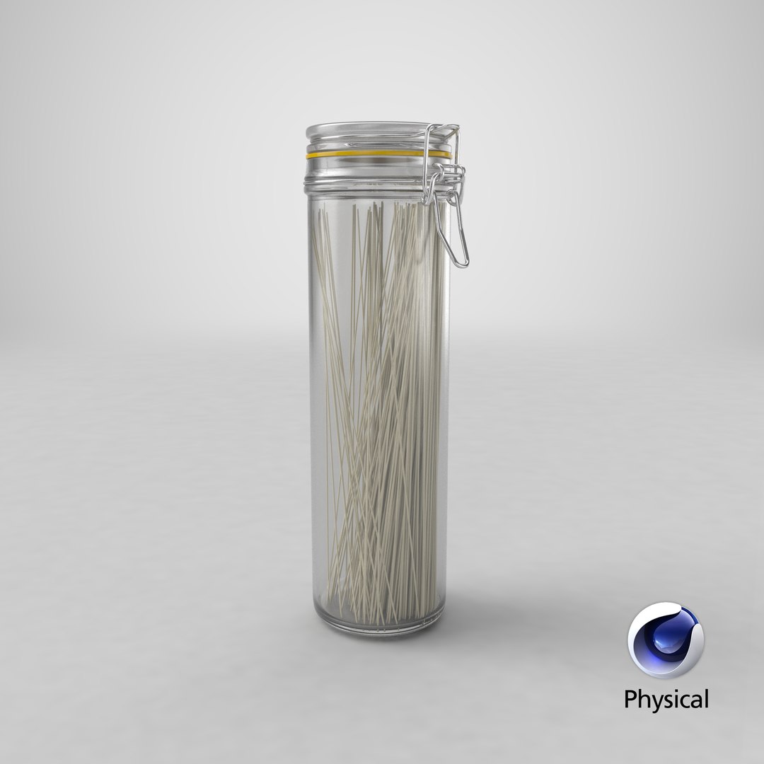 3D Model Spaghetti Jar Glass Pasta - TurboSquid 1419665