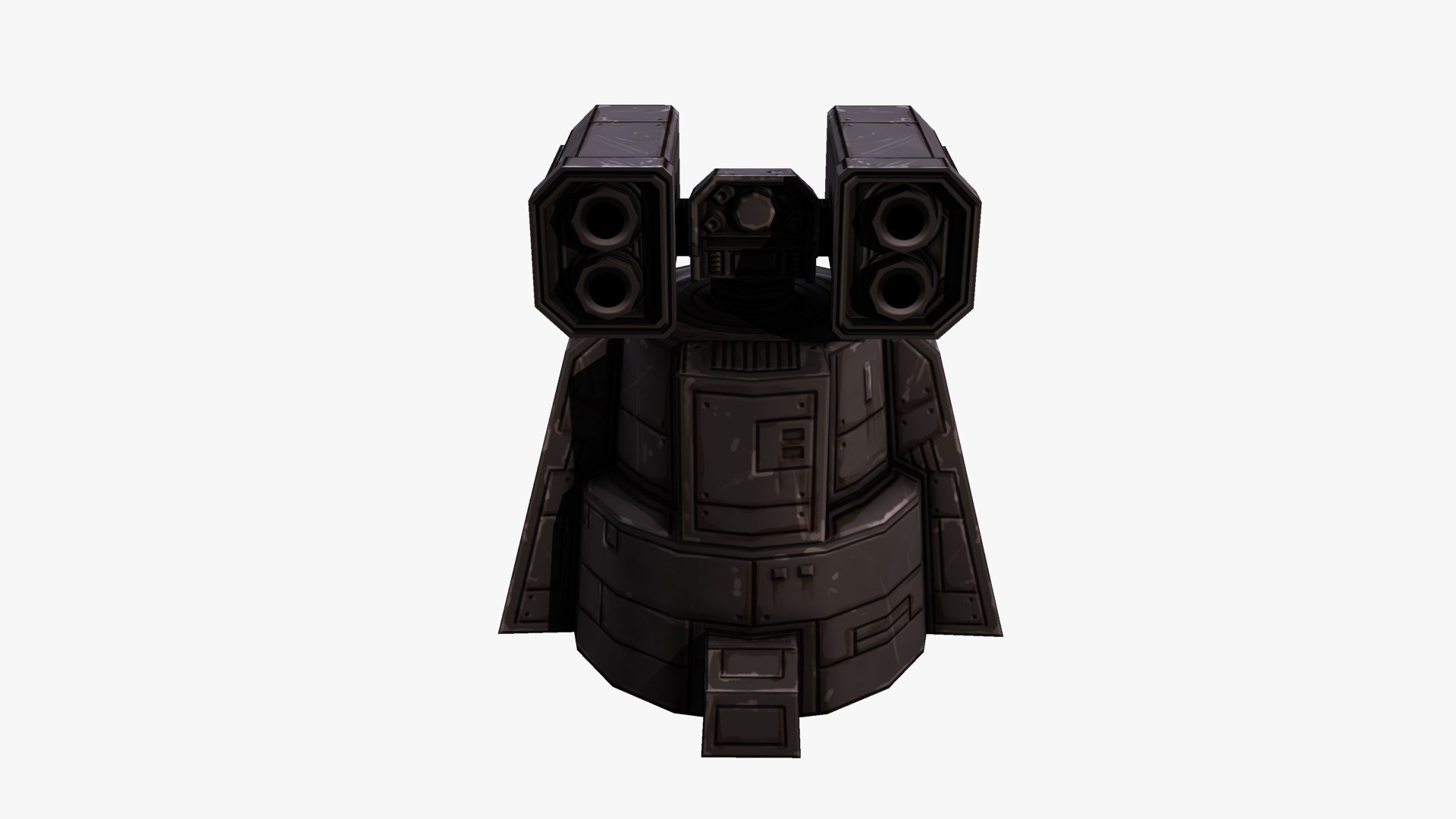 3D Missile Turret - TurboSquid 1448680