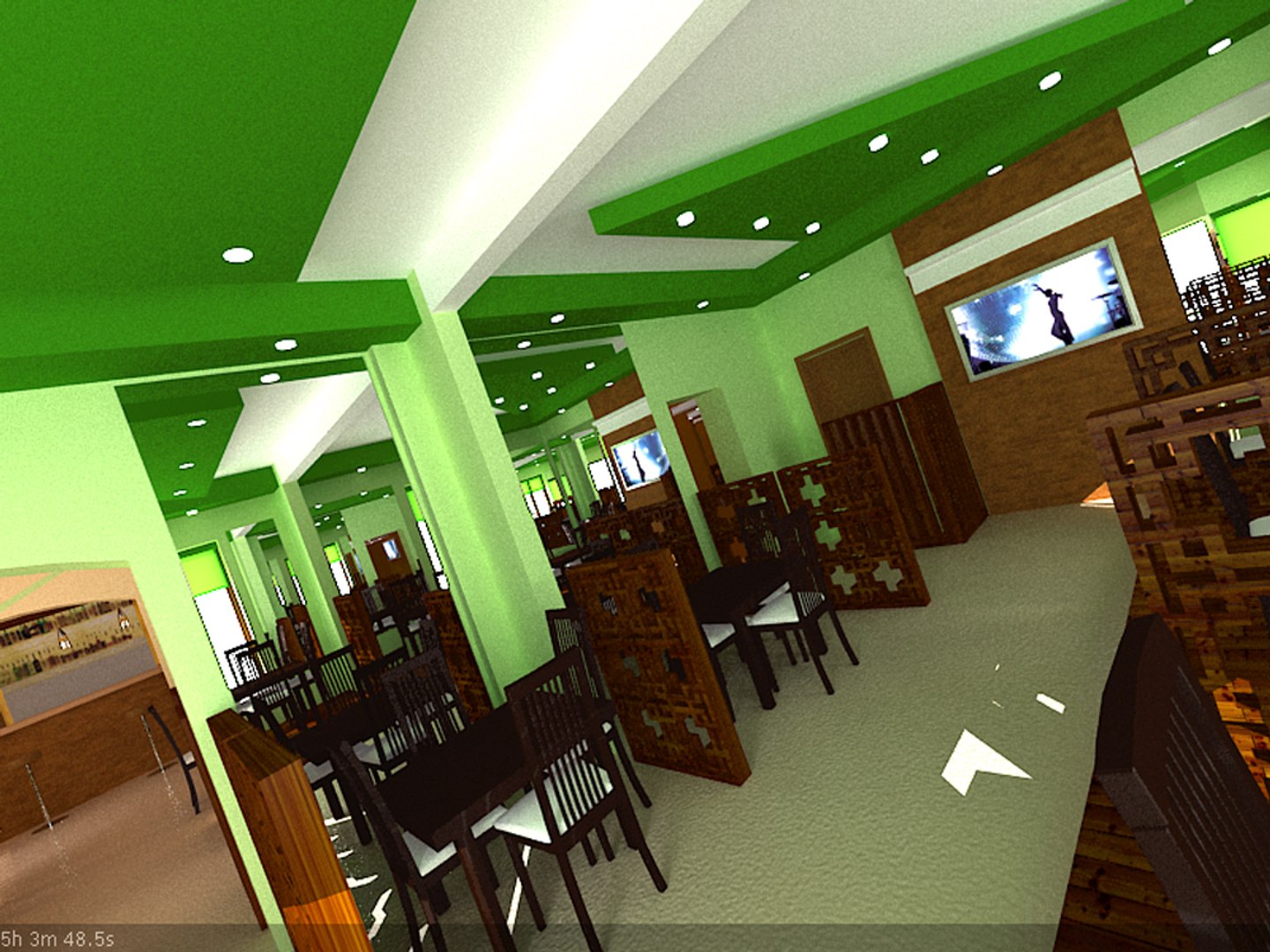 3d Restaurant Interior Model