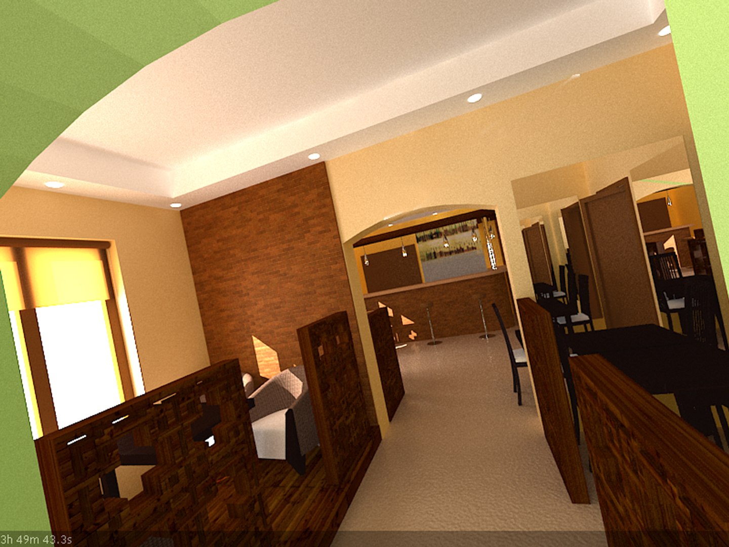 3d Restaurant Interior Model