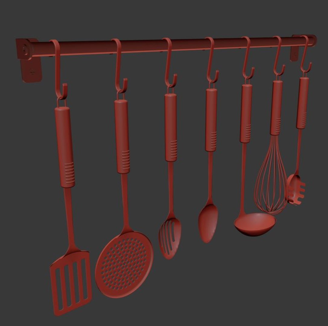 Rack Utensils 3d Max