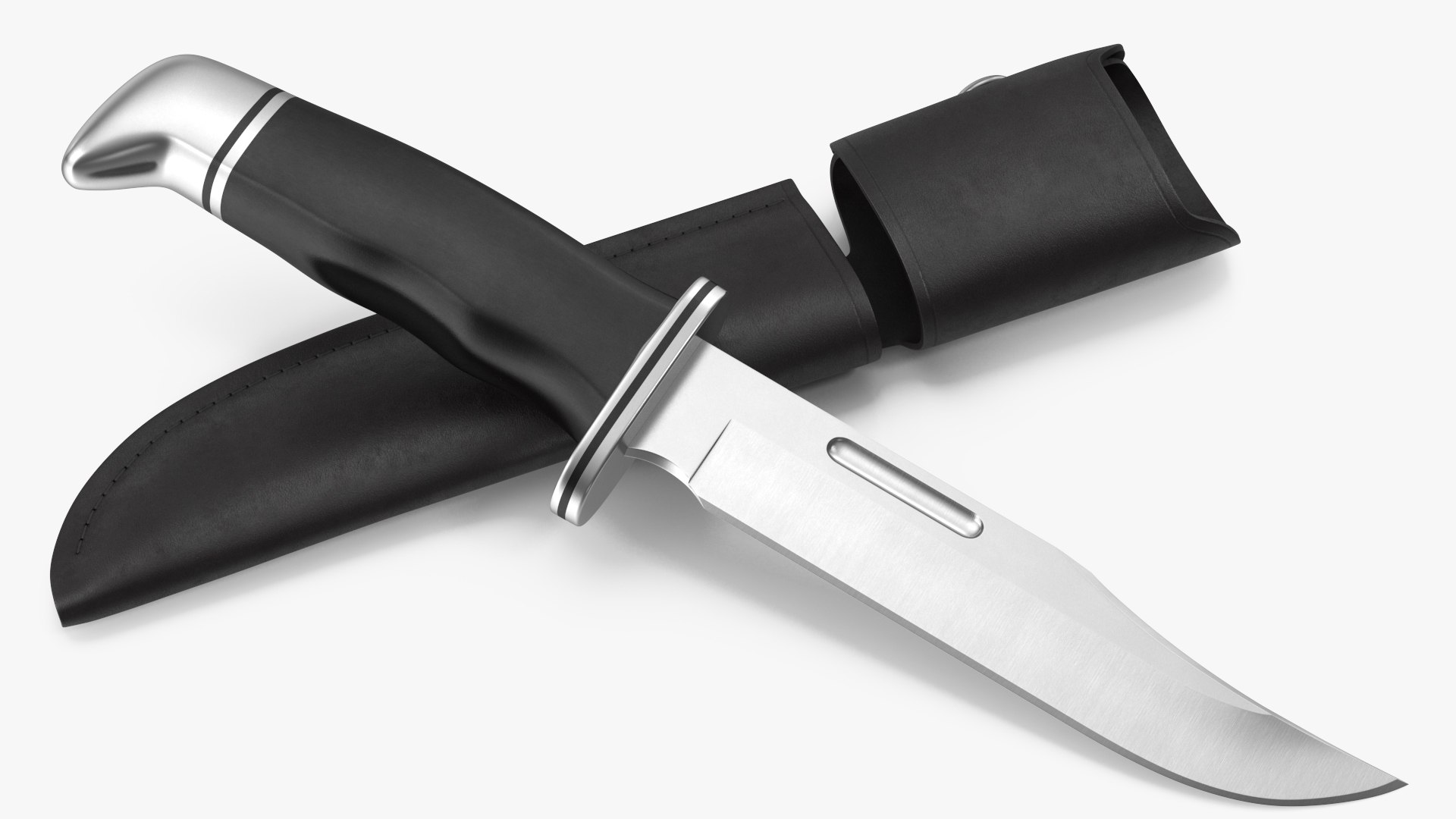 Hunting Knife In A Leather Sheath 3D Model - TurboSquid 2222980