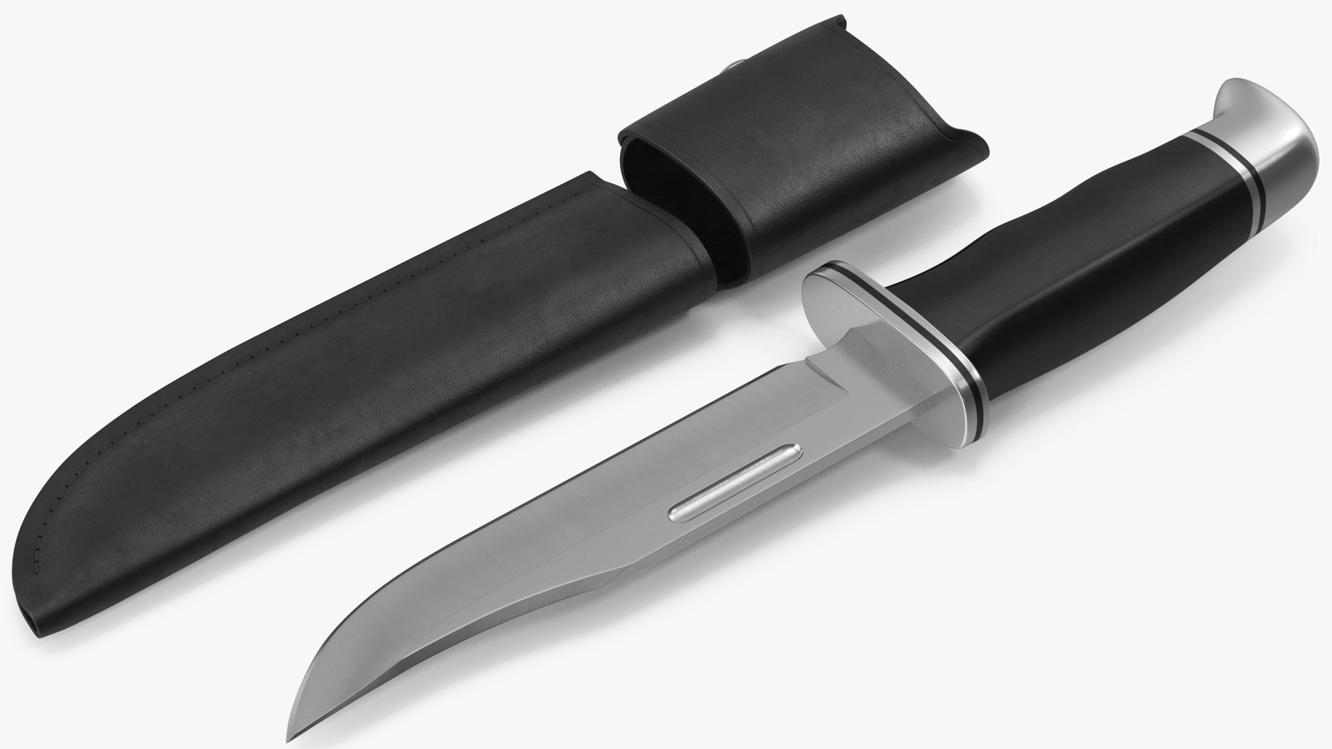 Hunting Knife In A Leather Sheath 3D Model - TurboSquid 2222980