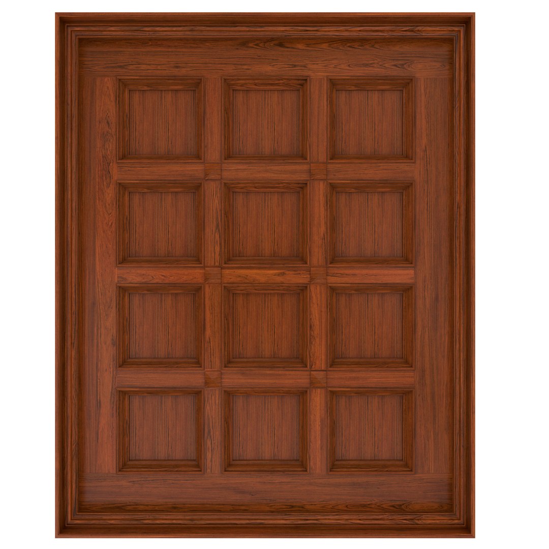 Wooden Ceiling Caissons Classic 3D Model - TurboSquid 1610661