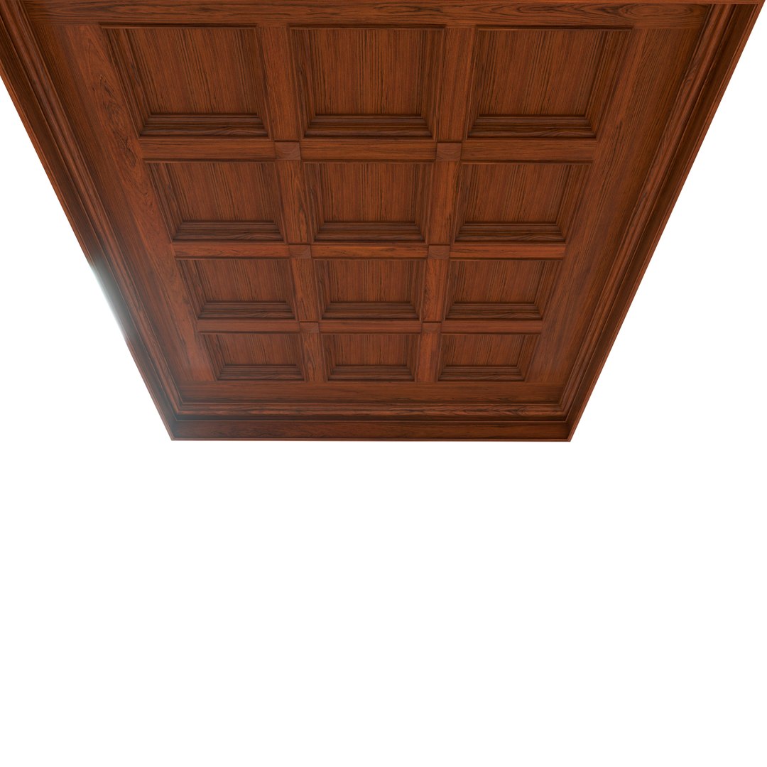 Wooden Ceiling Caissons Classic 3D Model - TurboSquid 1610661