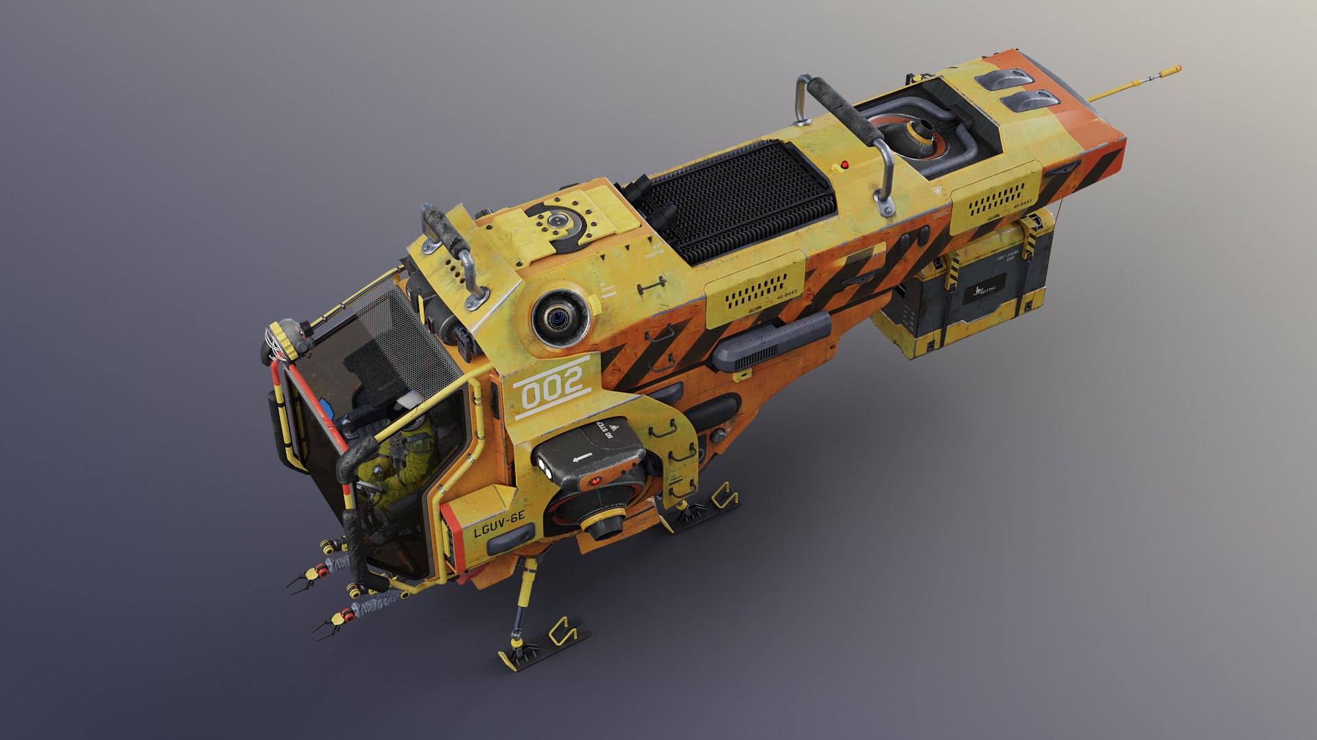 Utility Vehicle Ship Space 3D Model - TurboSquid 1402157