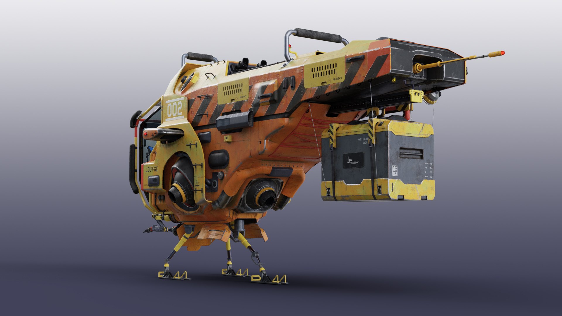 Utility Vehicle Ship Space 3D Model - TurboSquid 1402157