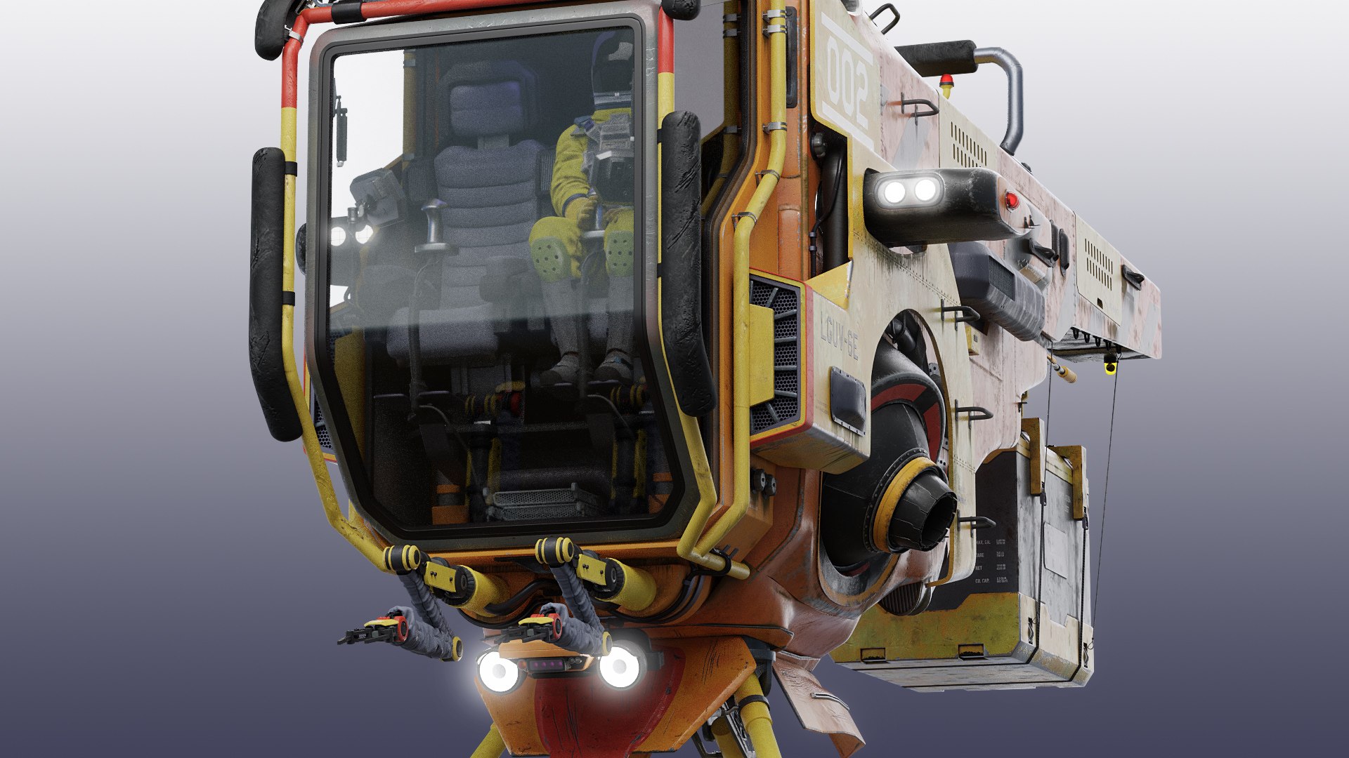 Utility Vehicle Ship Space 3D Model - TurboSquid 1402157