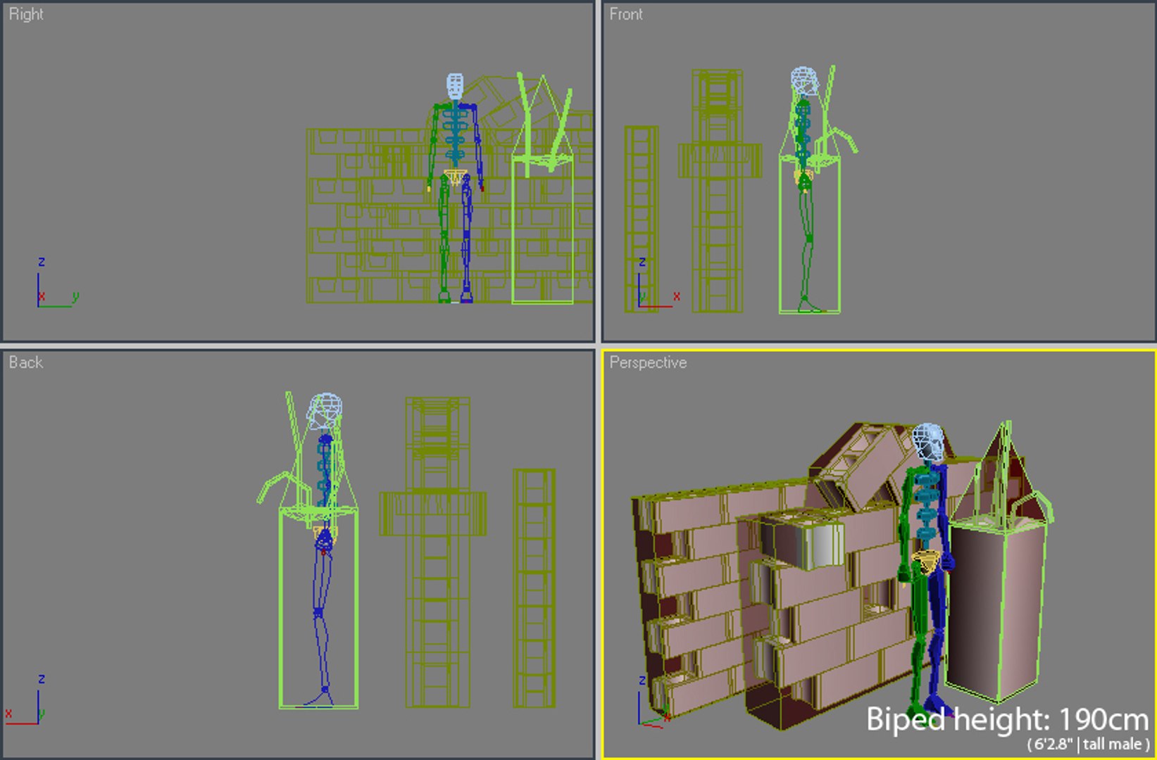 Free Pack Concrete Block Walls 3d Model