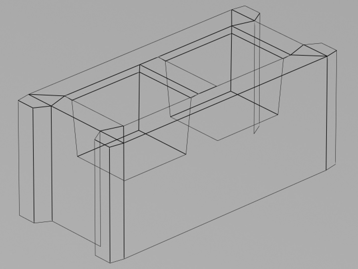 Free Pack Concrete Block Walls 3d Model