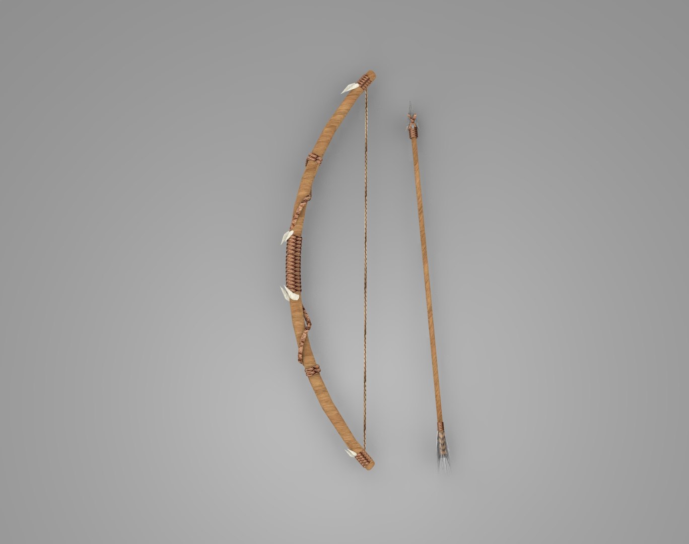 3D Bow And Arrow Model - TurboSquid 2347691