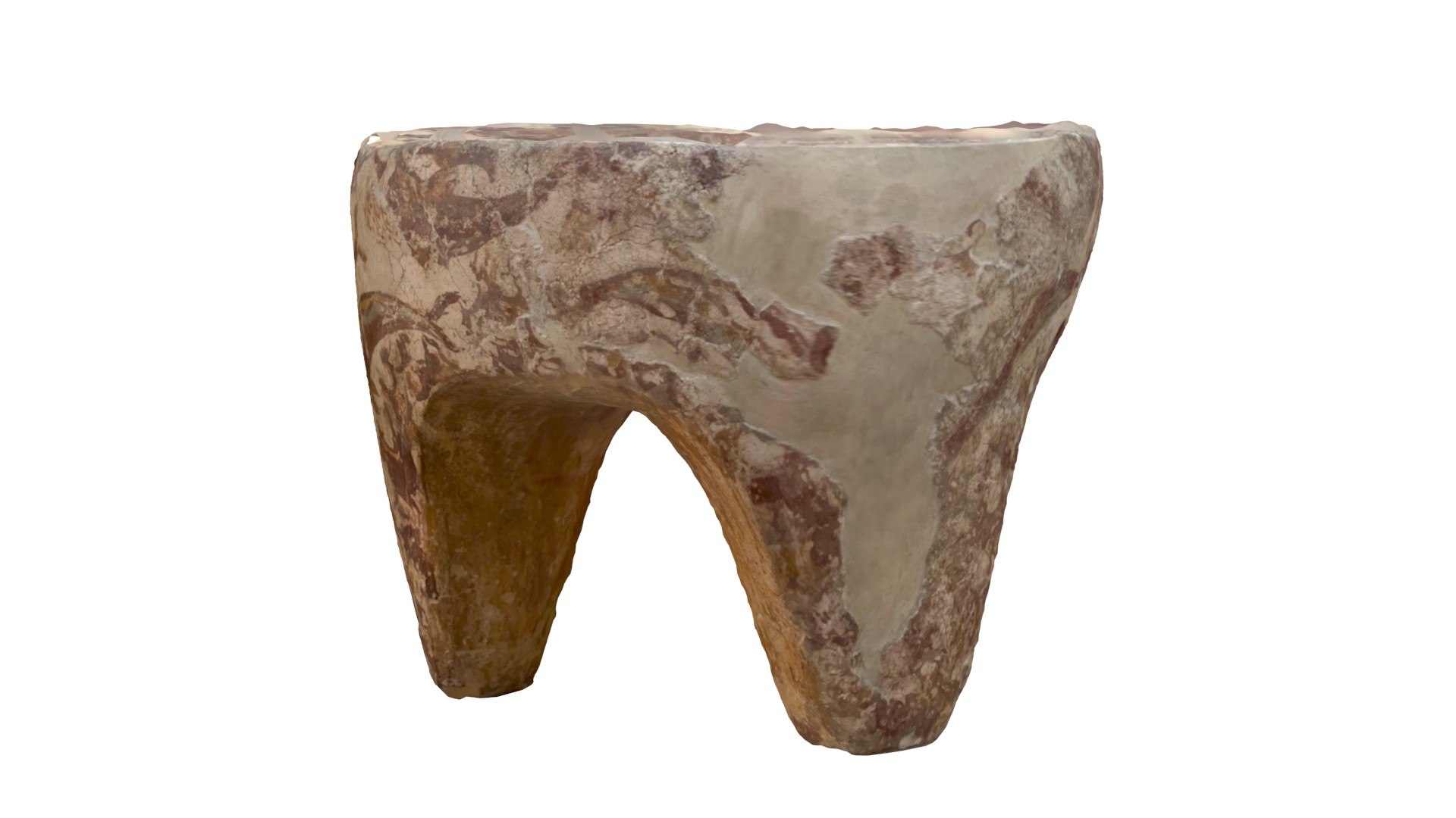 3D Offering Table With Dolphins Akrotiri Greece Bronze Age Model ...