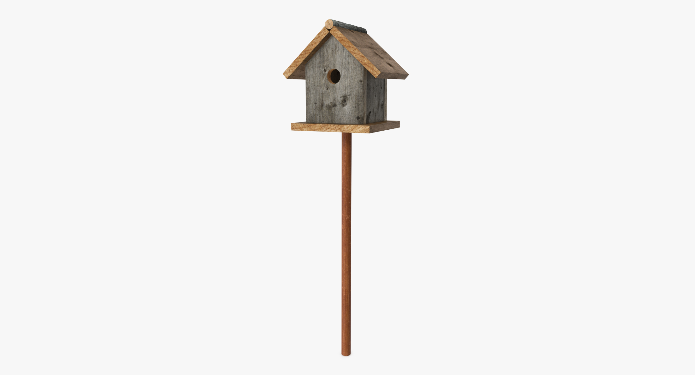 Garden birdhouse stand model - TurboSquid 1230122