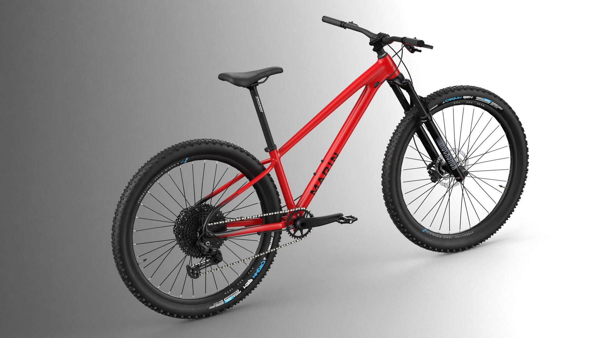 MTB Hardtail Redblack Model - TurboSquid 2317165