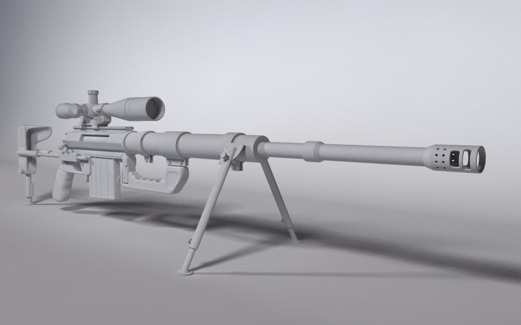M200 Sniper Rifle 3d Model