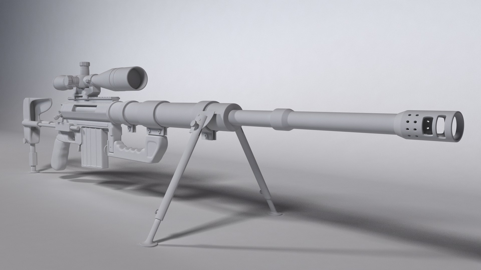 M200 Sniper Rifle 3d Model