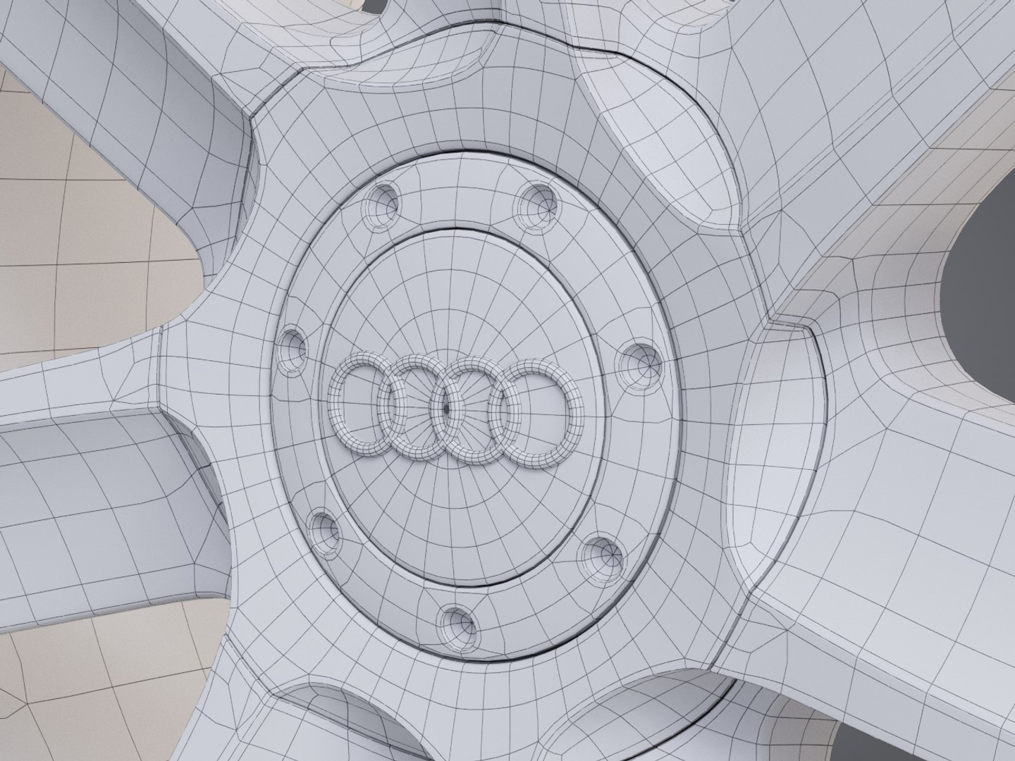 3d model audi tt alloy wheel