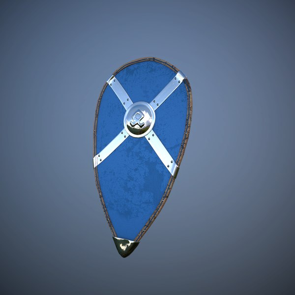 3d model nordic kite shield