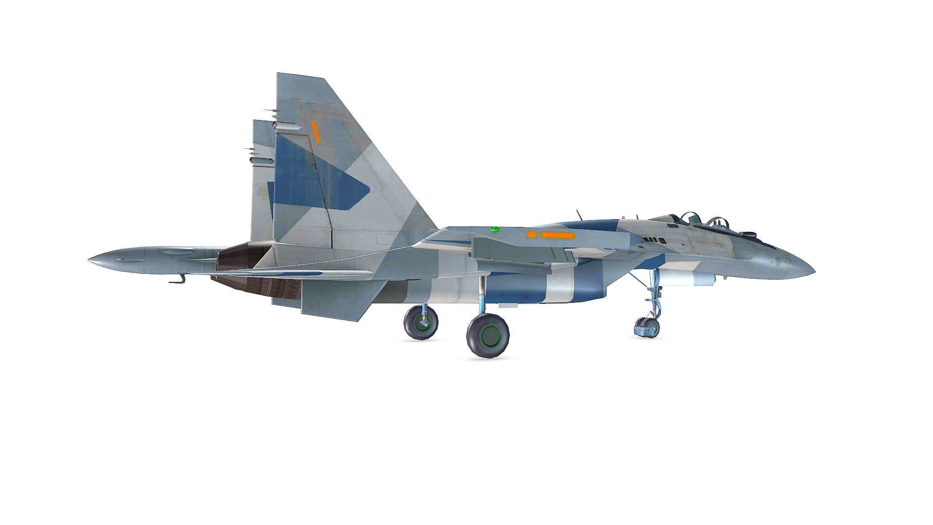 Sukhoi Su-35 3D Model - TurboSquid 1666843
