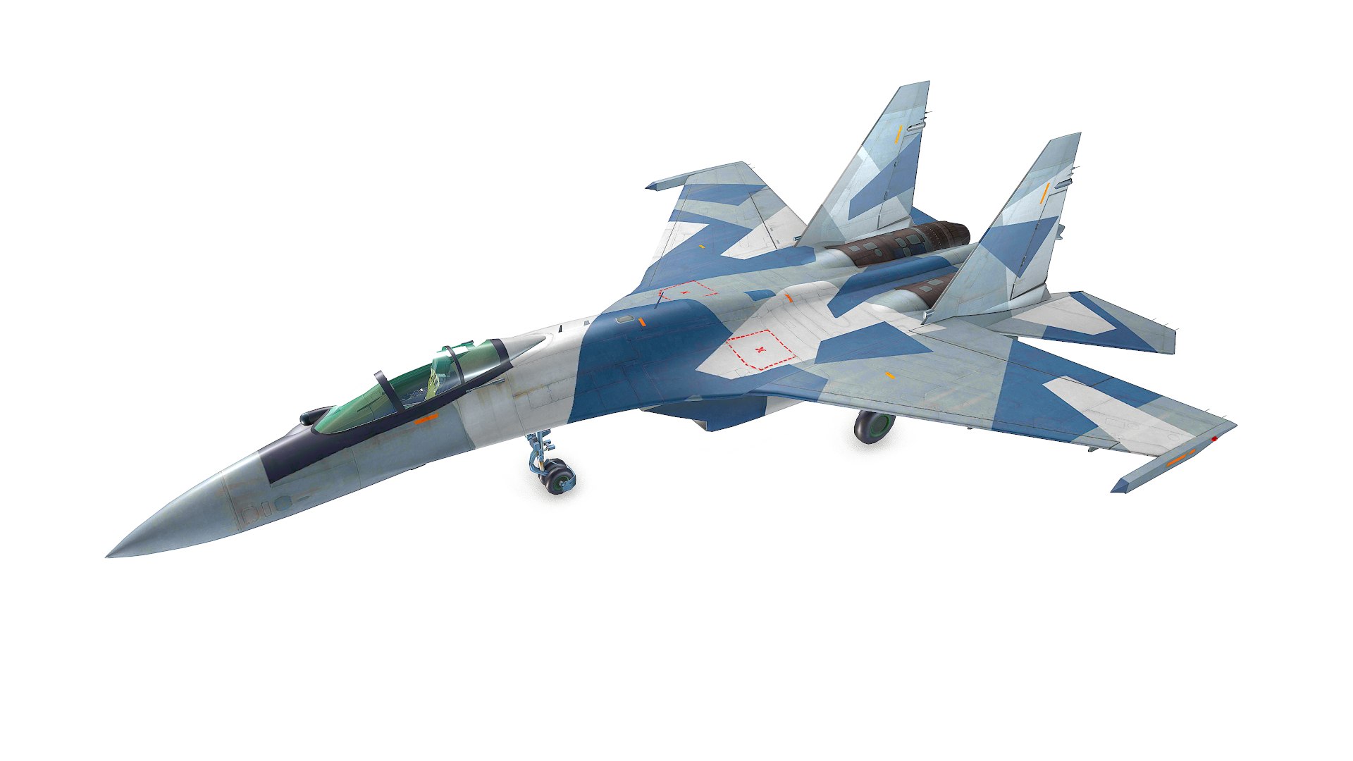 Sukhoi Su-35 3D Model - TurboSquid 1666843