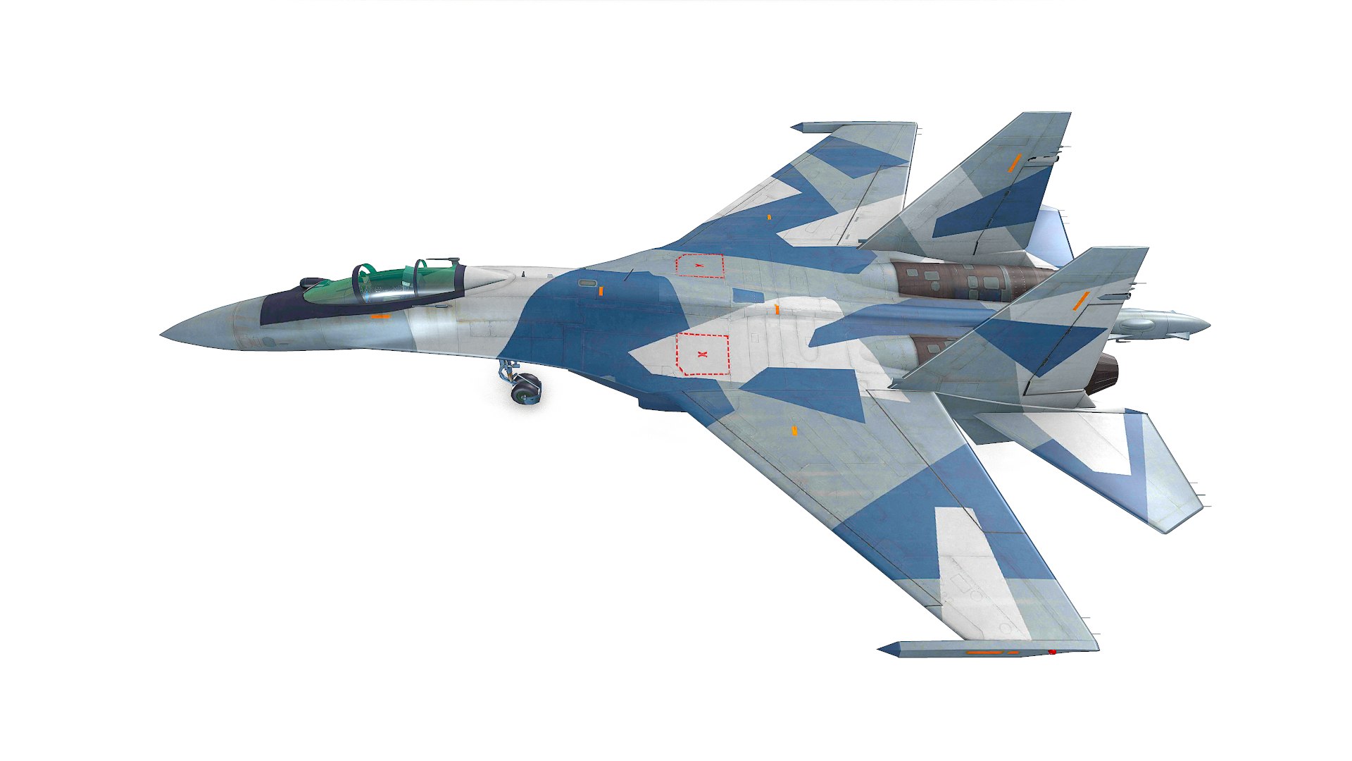 Sukhoi Su-35 3D Model - TurboSquid 1666843