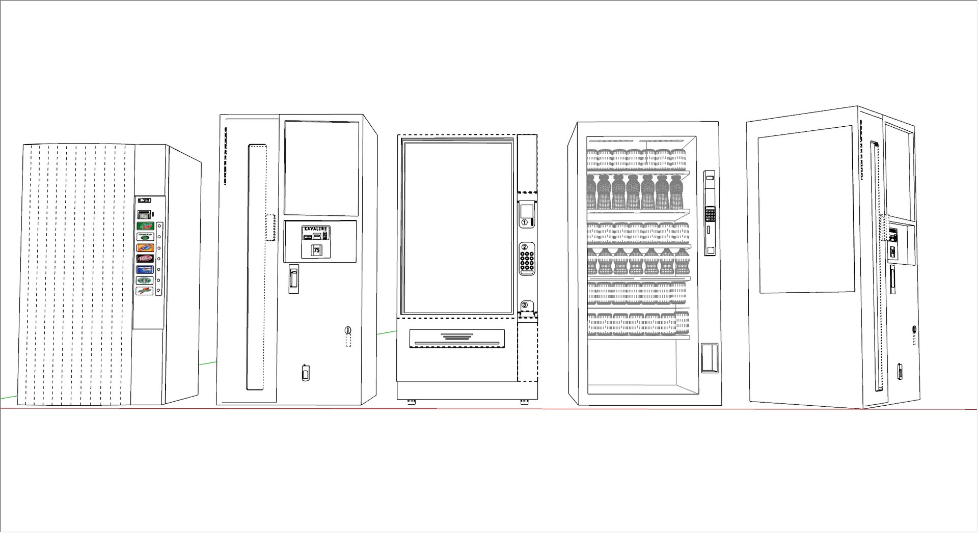 Vending Machines Collection-A7 3D model - TurboSquid 2097996