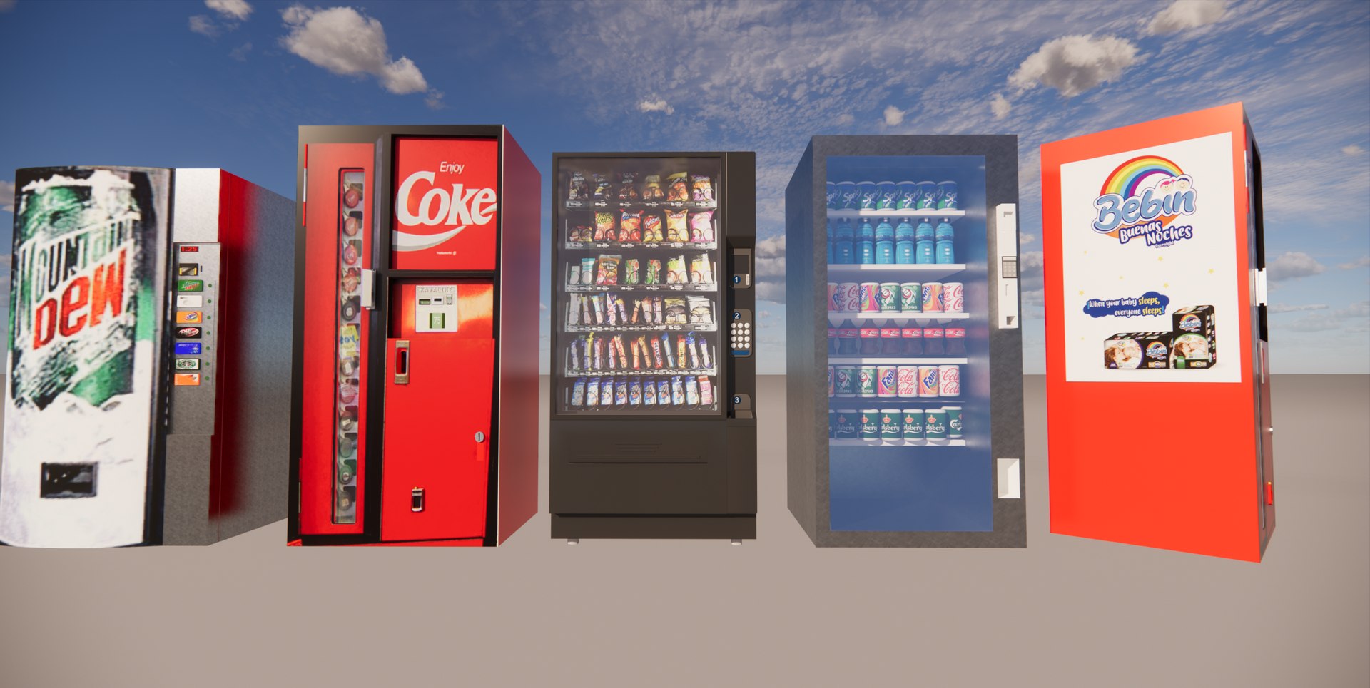 Vending Machines Collection-A7 3D model - TurboSquid 2097996