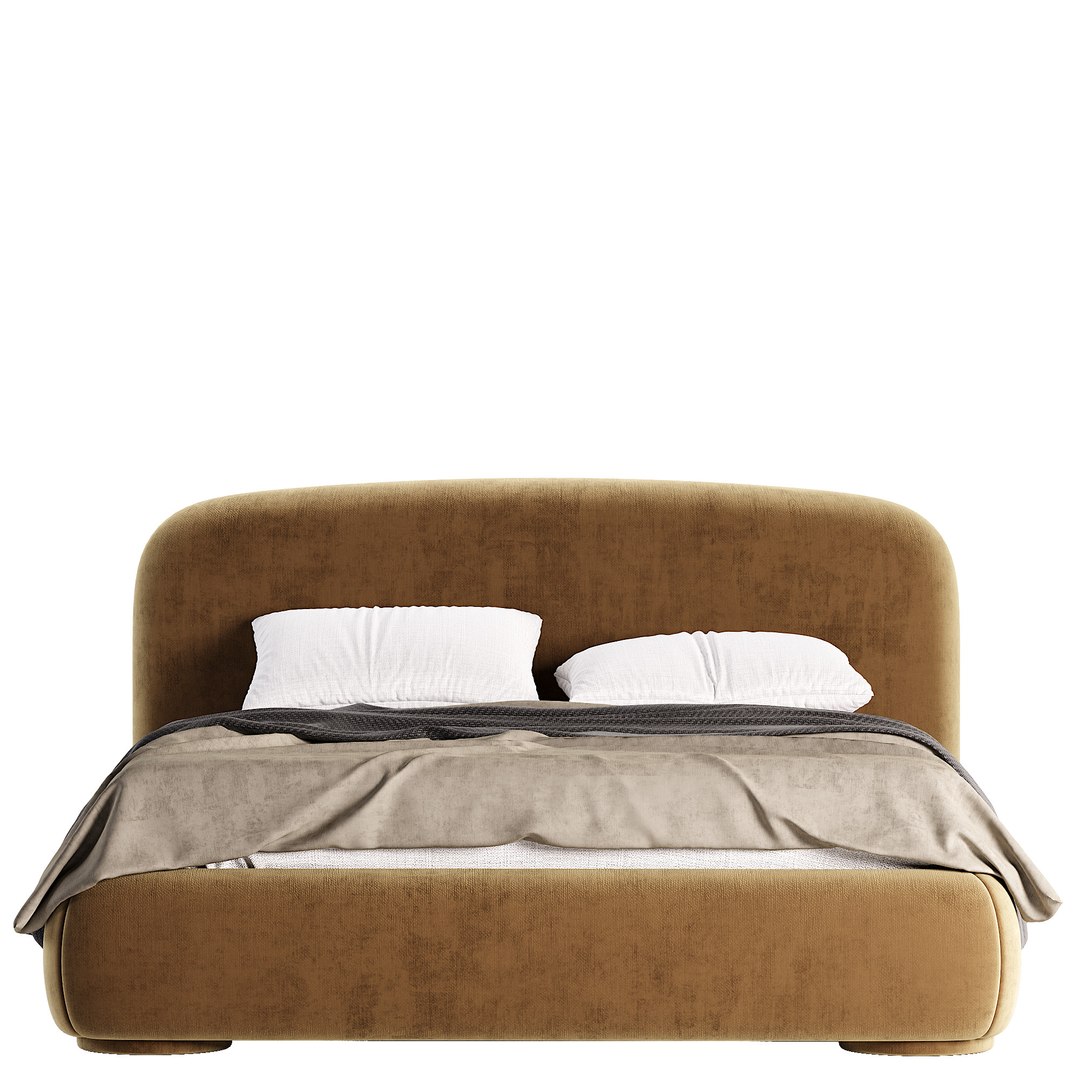 Lull Queen Bed Sandon Burnt Butter 2015 3D Model - TurboSquid 2248329