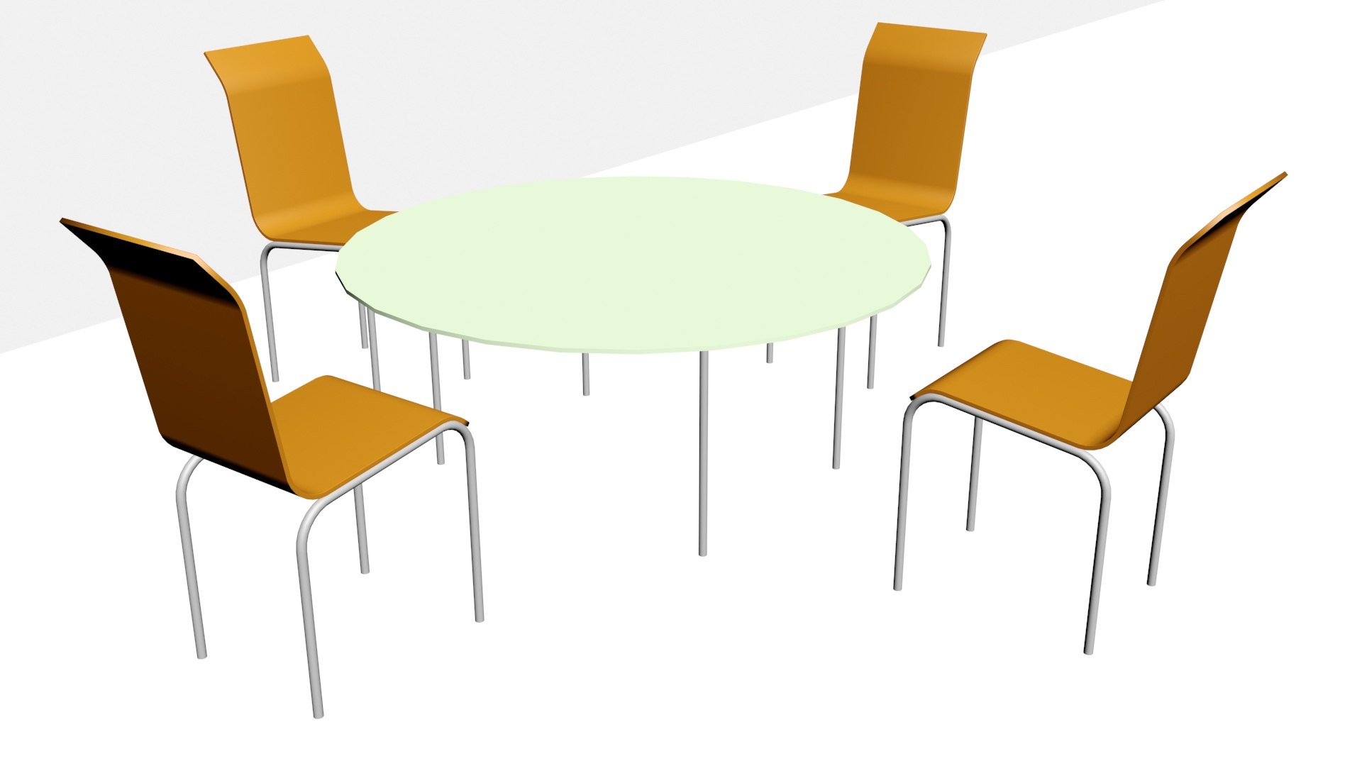Free 3D Table With Chair Model - TurboSquid 2060306