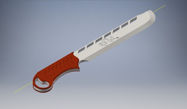 3d interesting knife model