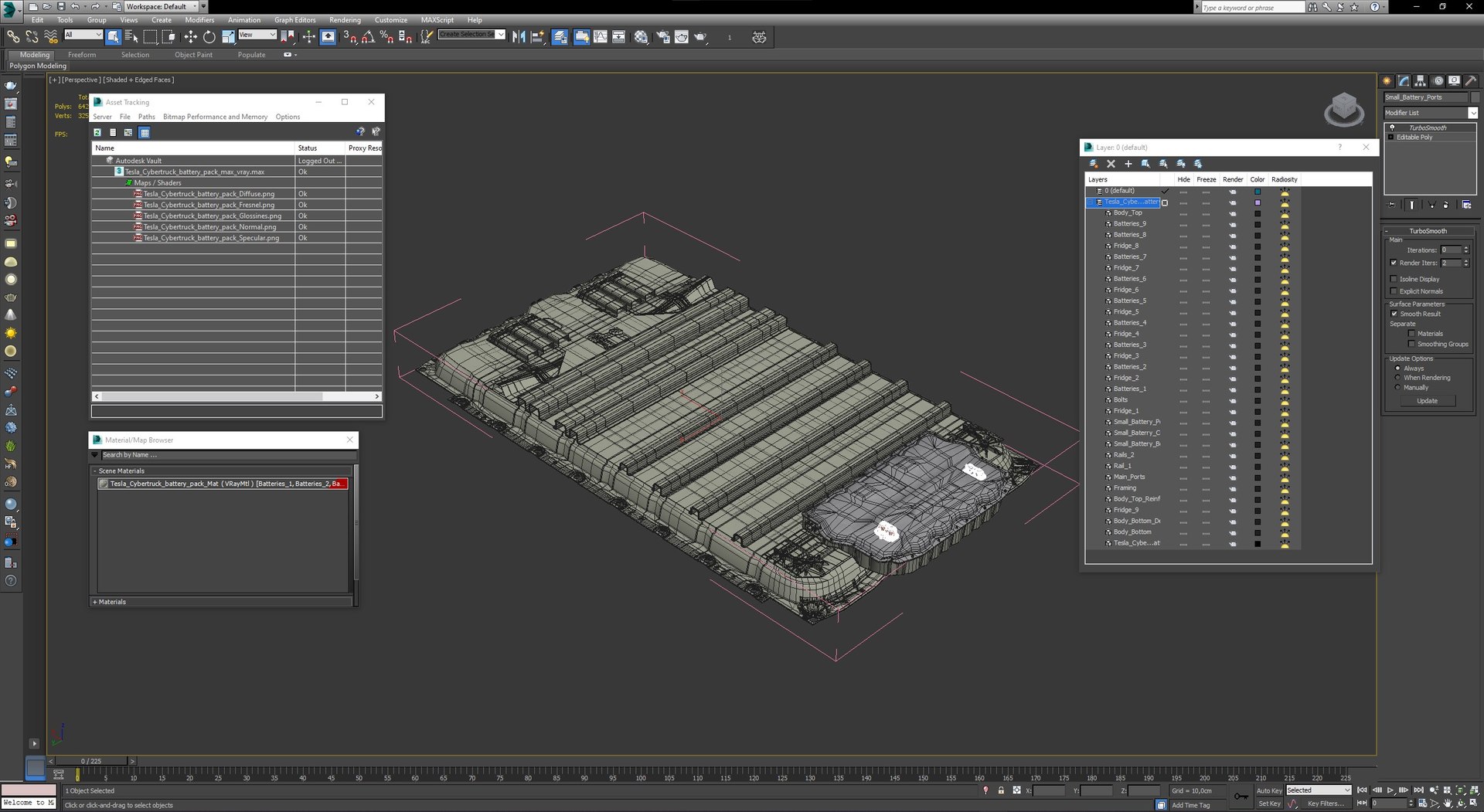 Tesla Cybertruck Battery Pack 3D - TurboSquid 2246276