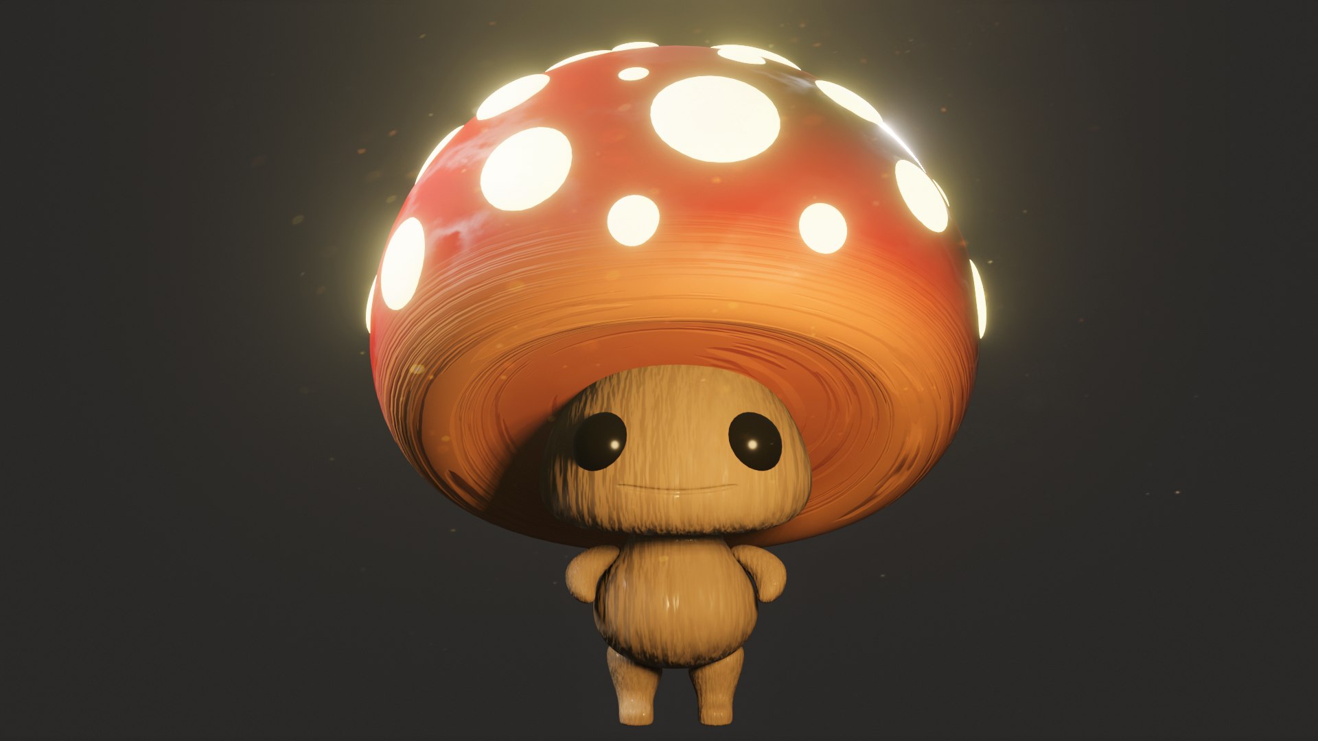 3D Model Lovely Mushroom - TurboSquid 2147644