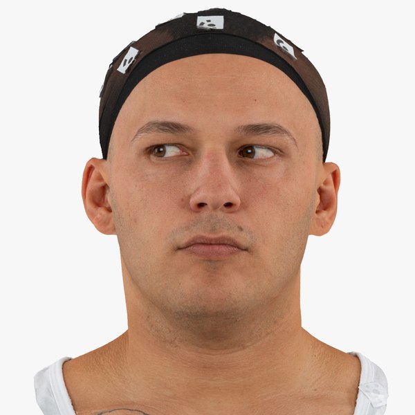 modelo 3d Los ojos de la cabeza humana de Marcus giran a la derecha ...