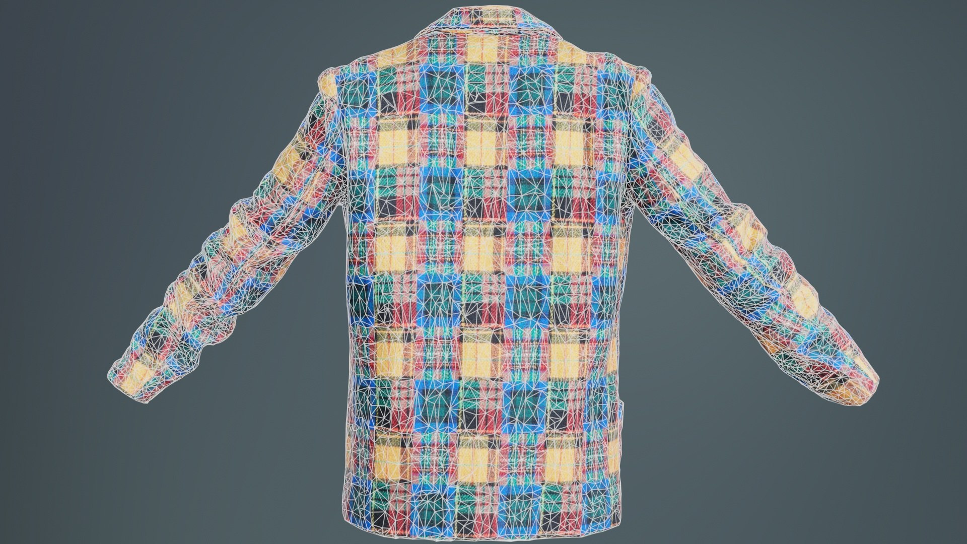 Clown Jacket Closed Remastered 3D Model - TurboSquid 2360194