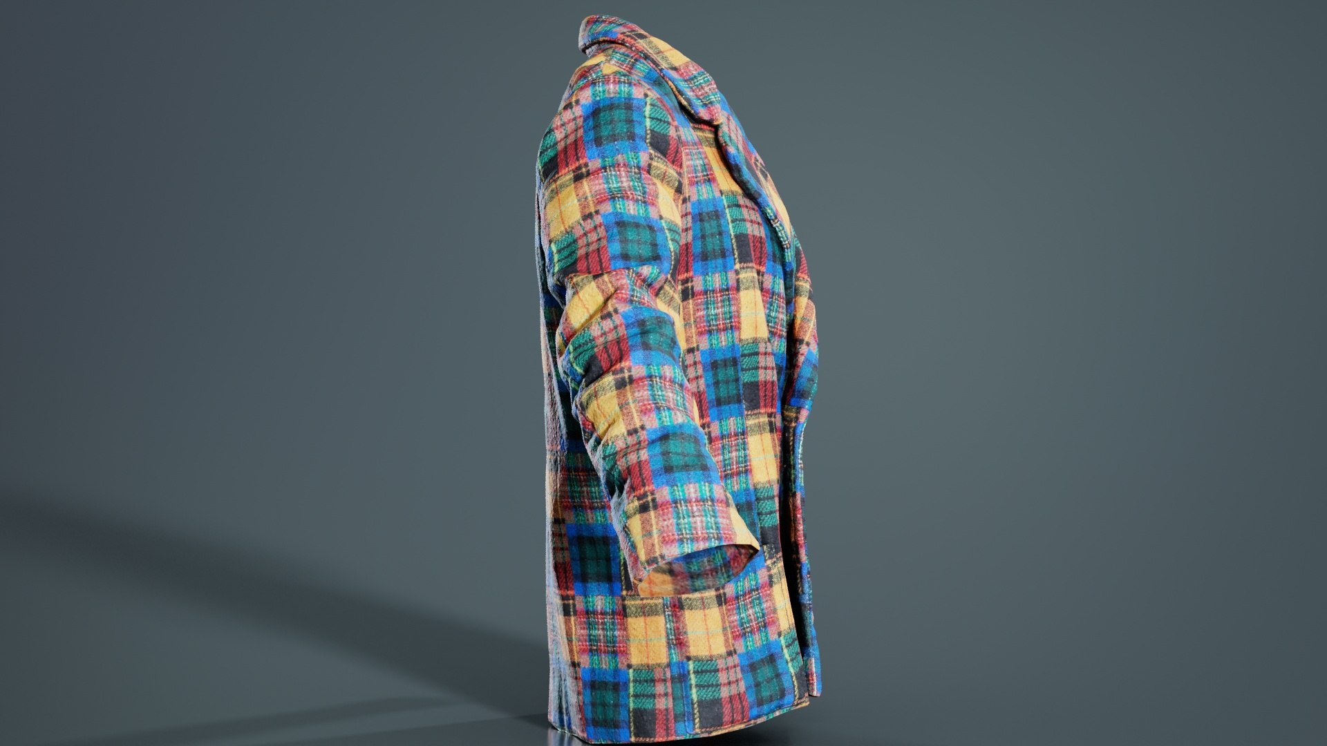 Clown Jacket Closed Remastered 3D Model - TurboSquid 2360194