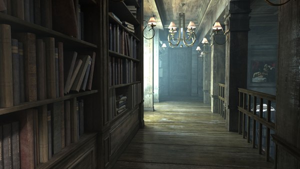 3D Old Classic Library - 8K PBR Textures - TurboSquid 1767057