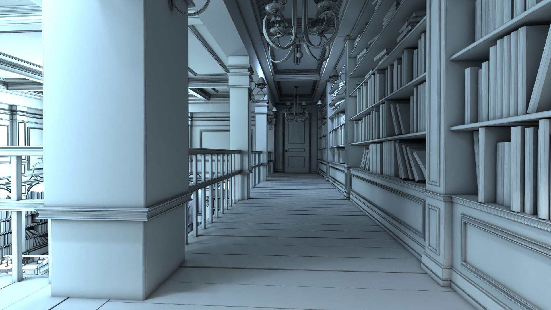 3D Old Classic Library - 8K PBR Textures - TurboSquid 1767057