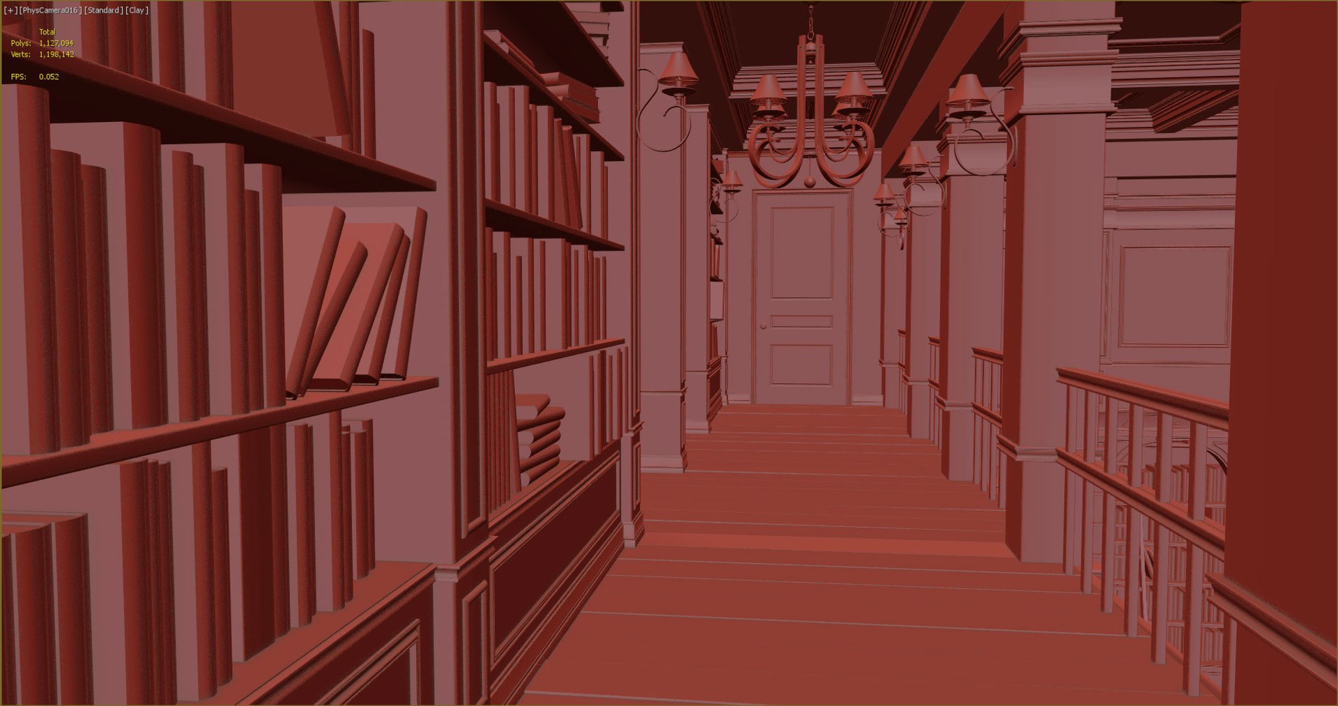 3D Old Classic Library - 8K PBR Textures - TurboSquid 1767057
